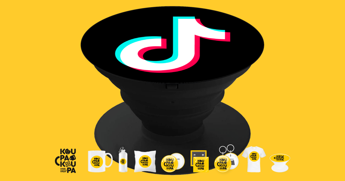 tik tok, Phone Holders Stand Μαύρο Βάση Στήριξης Κινητού στο Χέρι