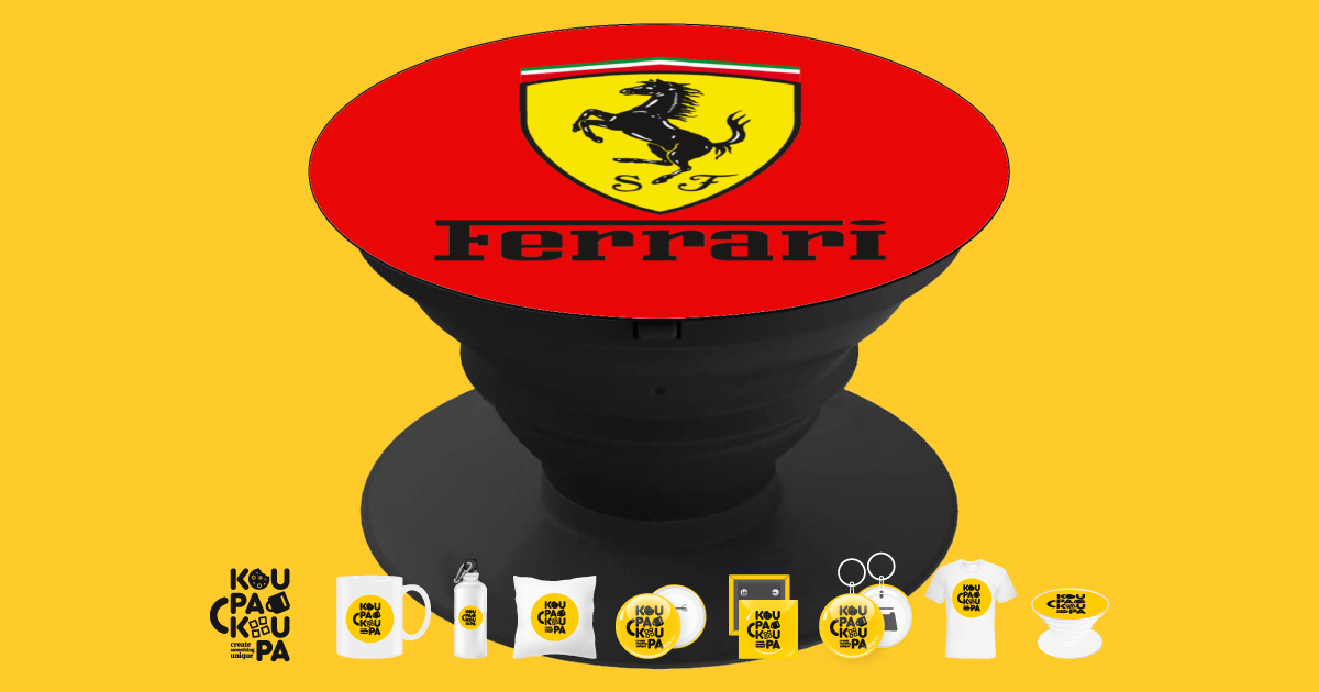 Ferrari S.p.A., Phone Holders Stand Μαύρο Βάση Στήριξης Κινητού στο Χέρι