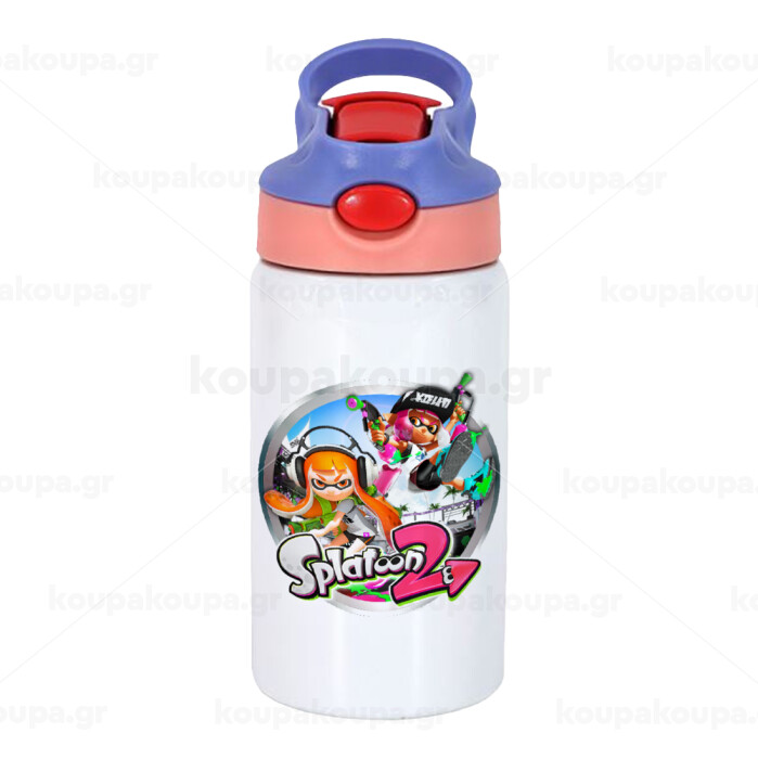 Splatoon 2, Children's hot water bottle, stainless steel, with safety ...