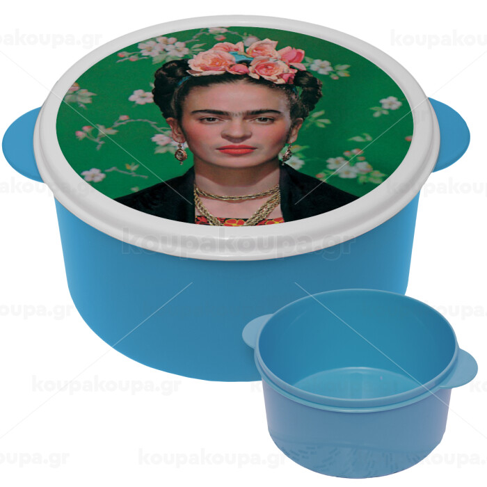 Frida Kahlo, ΜΠΛΕ παιδικό δοχείο φαγητού (lunchbox) πλαστικό (BPA-FREE ...