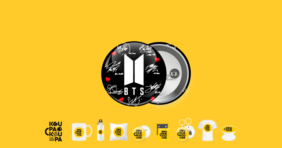 BTS signs, Κονκάρδα παραμάνα 5cm