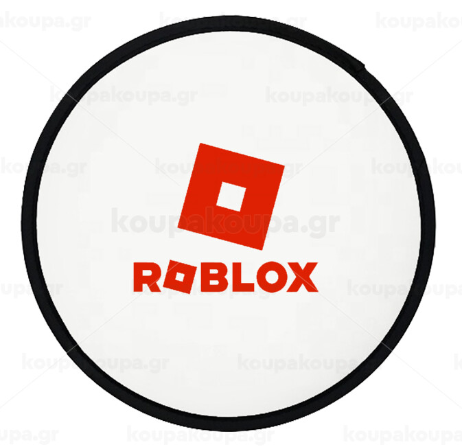 Roblox red, Βεντάλια υφασμάτινη αναδιπλούμενη με θήκη (20cm)
