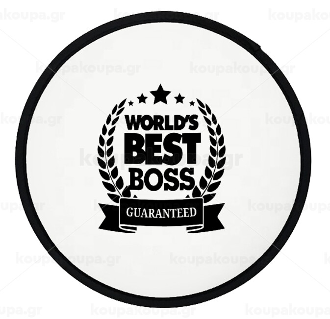 World's best boss stars, Βεντάλια υφασμάτινη αναδιπλούμενη με θήκη (20cm)