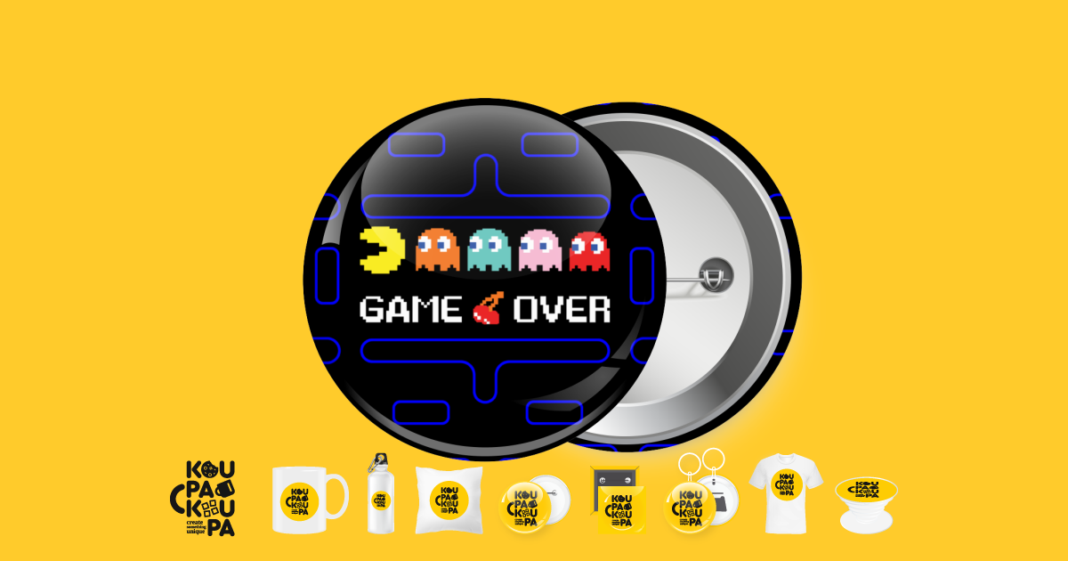 GAME OVER pac-man, Κονκάρδα παραμάνα 7.5cm