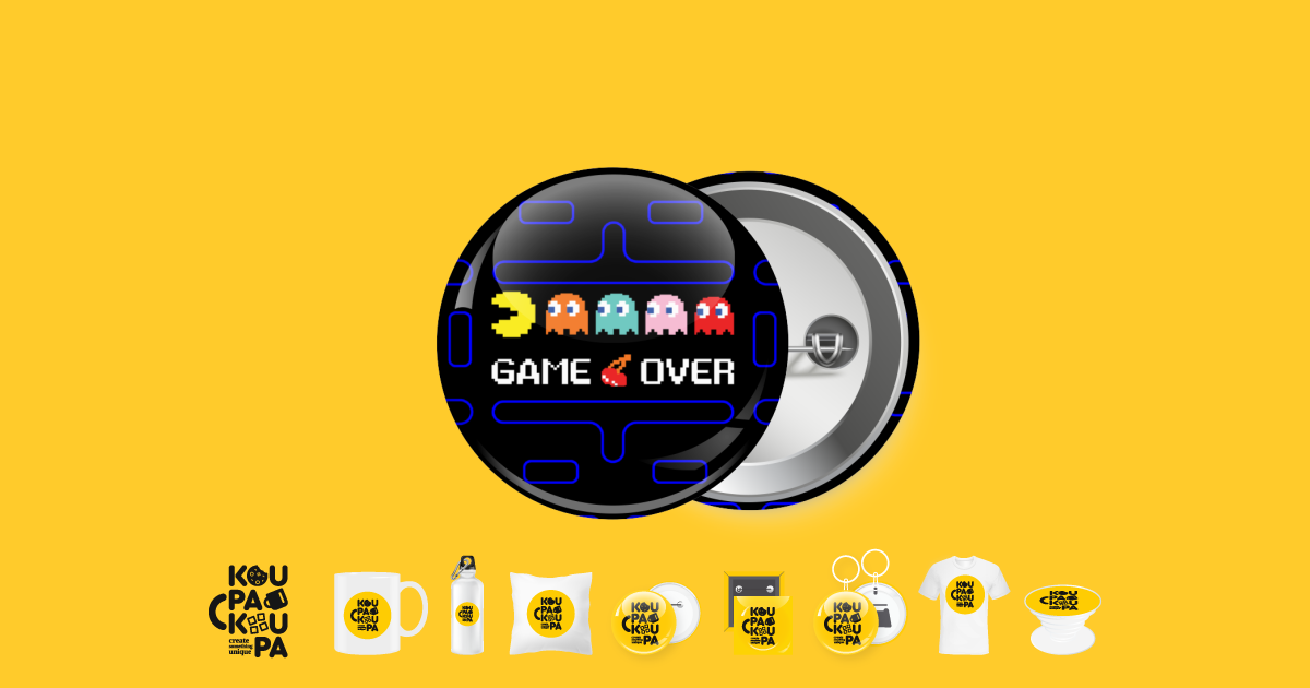GAME OVER pac-man, Κονκάρδα παραμάνα 5.9cm