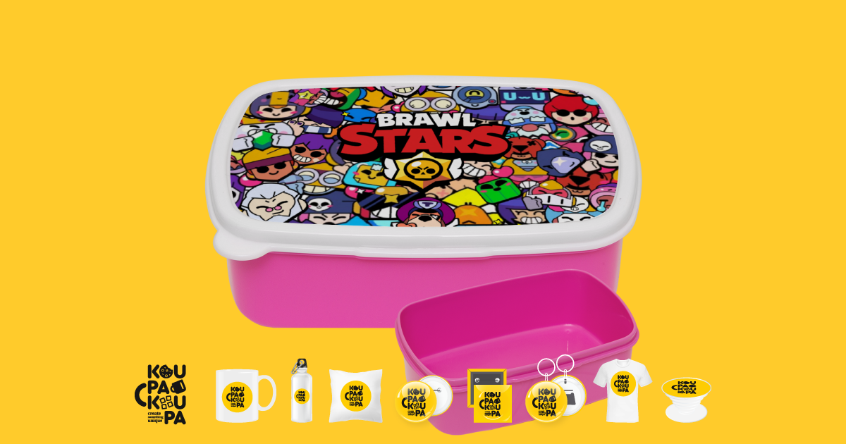Brawl Stars characters, ΡΟΖ παιδικό δοχείο φαγητού (lunchbox) πλαστικό ...